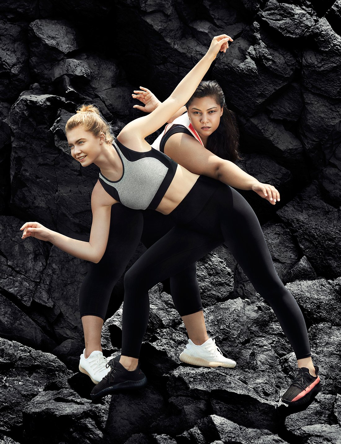 AJISAI Womens Workout Leggings Yoga Pants Running High Waist Tummy Control Color Black Size 2XL