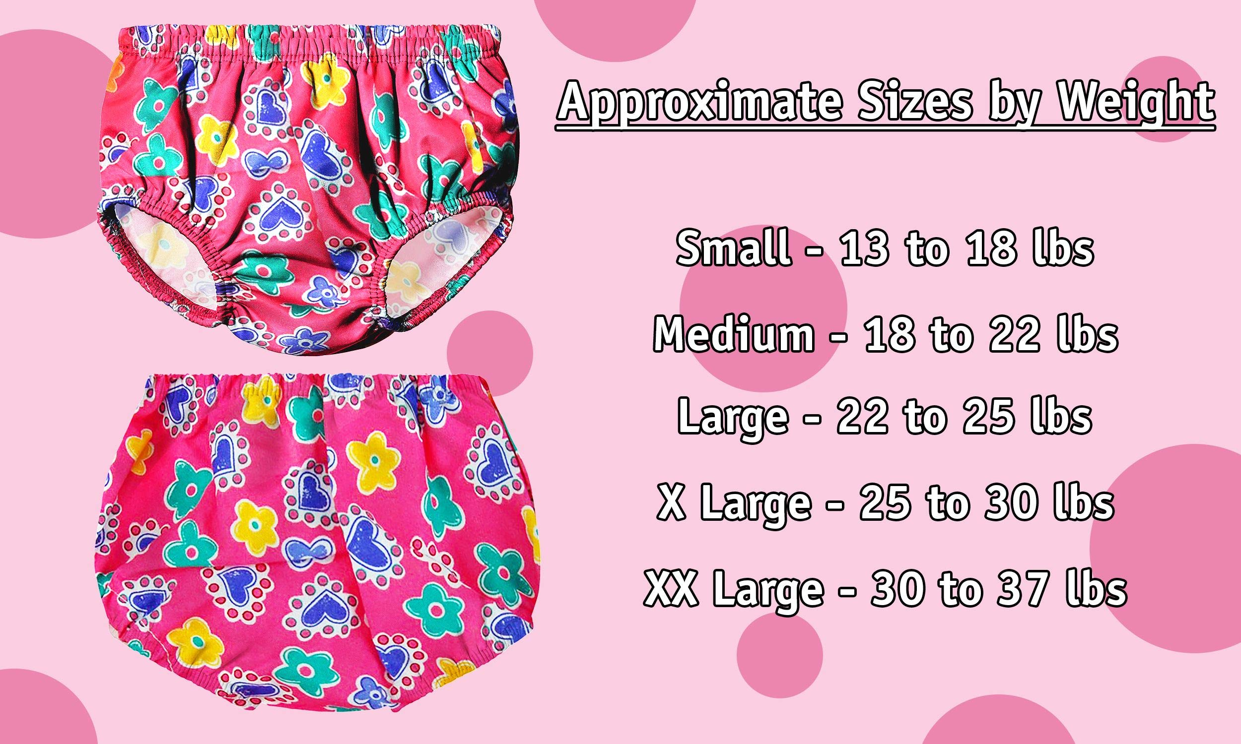 Water Gear Reusable Baby Swim Diaper - Soft and Designed to Keep Your Baby Comfortable - Eco-Friendly - Great to Wear When Learning How to Swim - Pink - Large - 22-25 lb