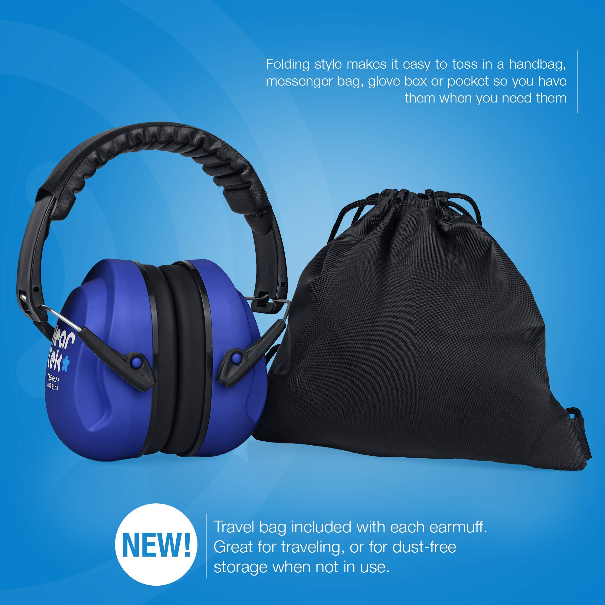 HEARTEK Noise Cancelling Headphones Kids Adult Earmuffs Shooting Ear Protection