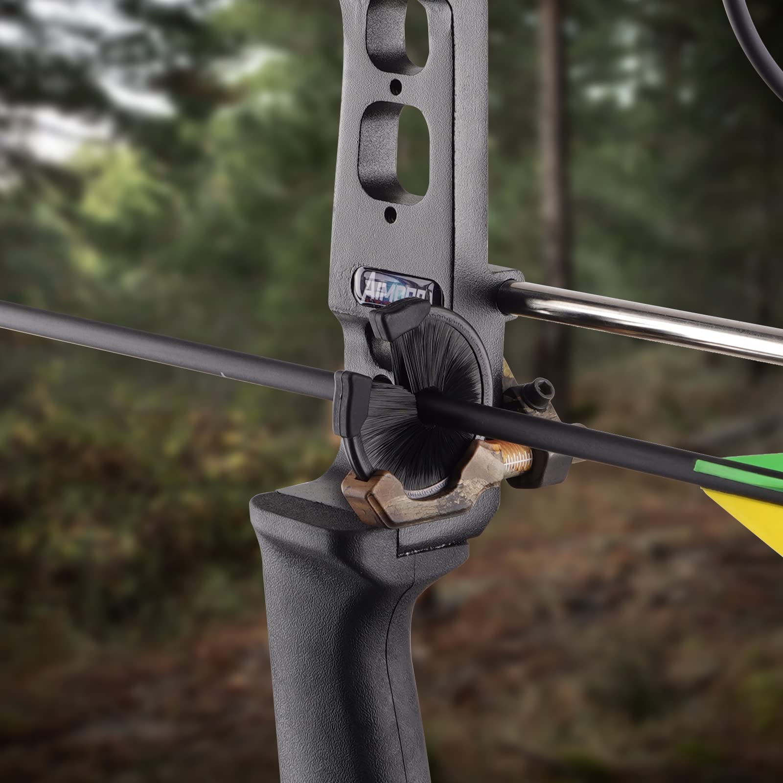 Aimdor Arrow Rest Fully Enclosed Brush Archery Arrow Stand for Compound Recurve Bow Lightweight and Durable Hunting Accessories Camo