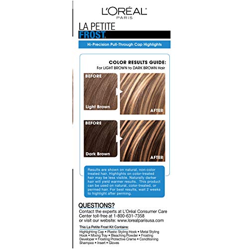 L'Oreal Paris Le Petite Frost Pull-Through Cap Highlights For Short Hair, H55 Creme Caramel