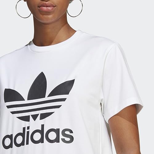 adidas Originals Women's Trefoil T-Shirt, White, Medium