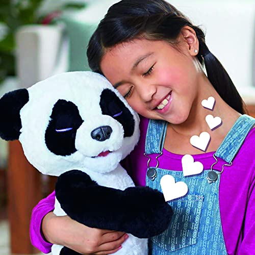 FurReal friends Fur Real Friends Plum, The Curious Panda Cub Interactive Plush Toy, Ages 4 and Up, Black
