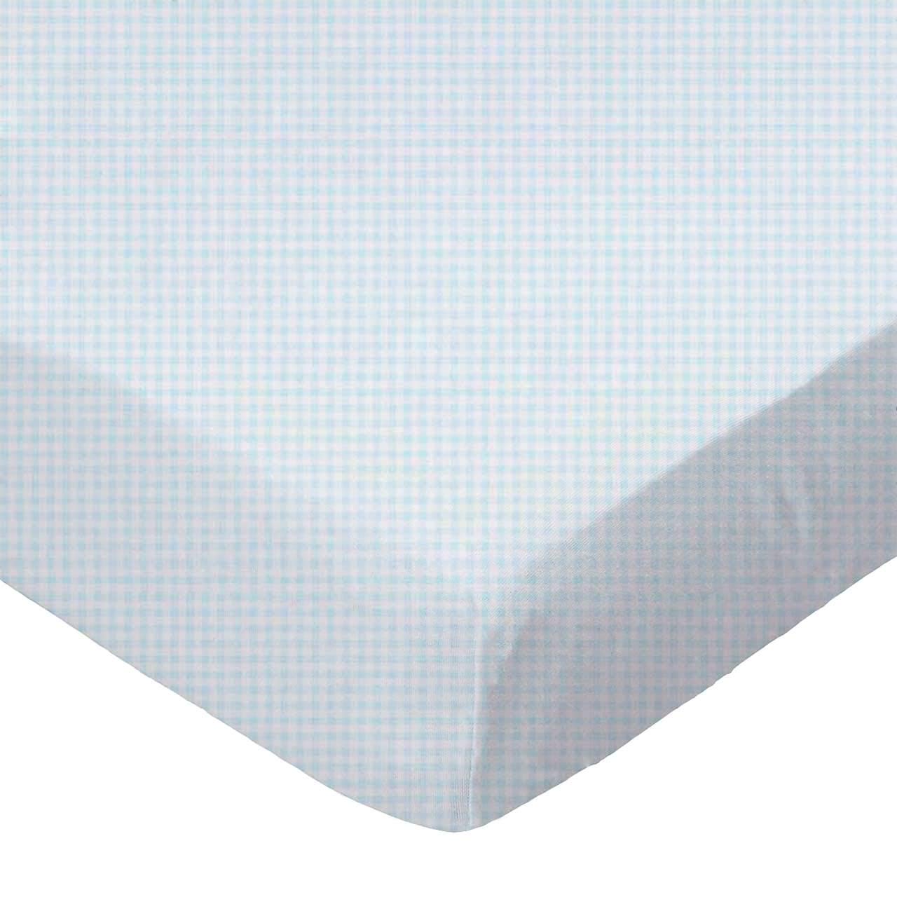 SheetWorld Baby Fitted Square Play Yard Sheet Compatible with Joovy 38 x 38 inches, 100% Cotton Jersey Hypoallergenic Sheet, Unisex Boy Girl, Grey Pindot, Made in USA