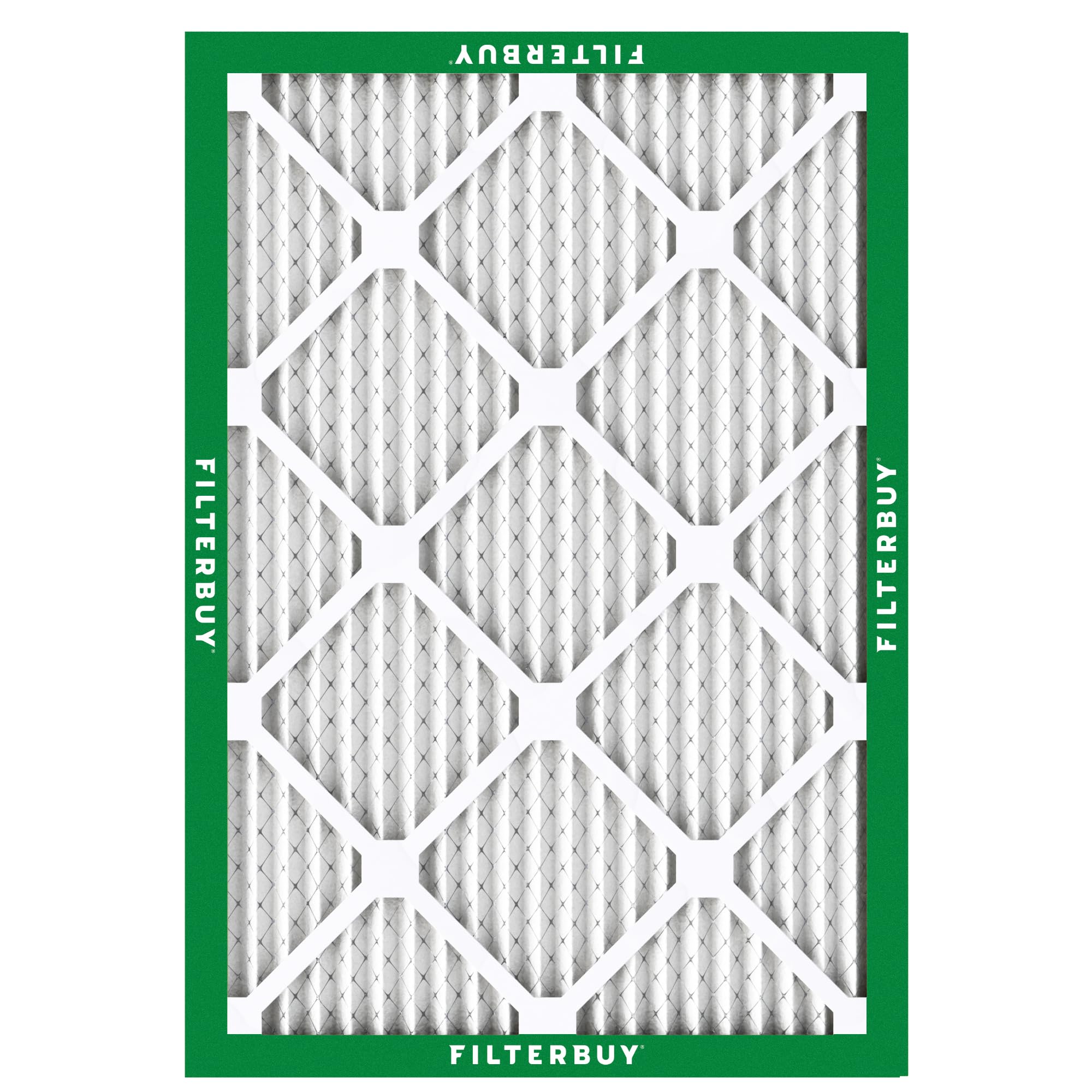 Filterbuy 14x20x1 Air Filter MERV 8 Dust Defense (4-Pack), Pleated HVAC AC Furnace Air Filters Replacement (Actual Size: 13.50 x 19.50 x 0.75 Inches)