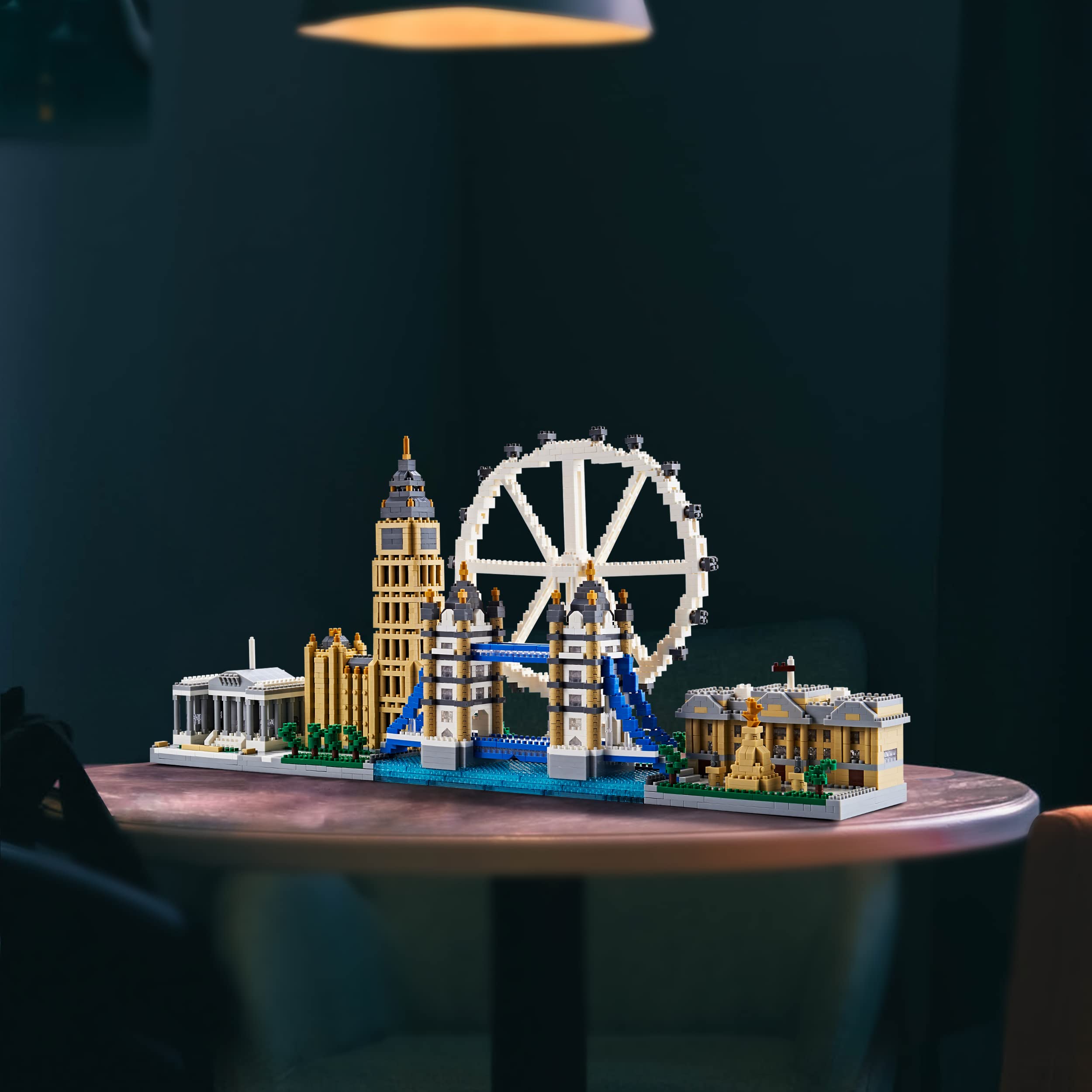 KLMEi Building Micro Mini Blocks Architecture Skylines Collection Set for Adults London Bridge Mini Bricks for Kids (3430 Pieces)
