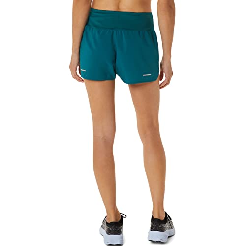 ASICS Women's Road 3.5IN Short Apparel, S, Velvet Pine