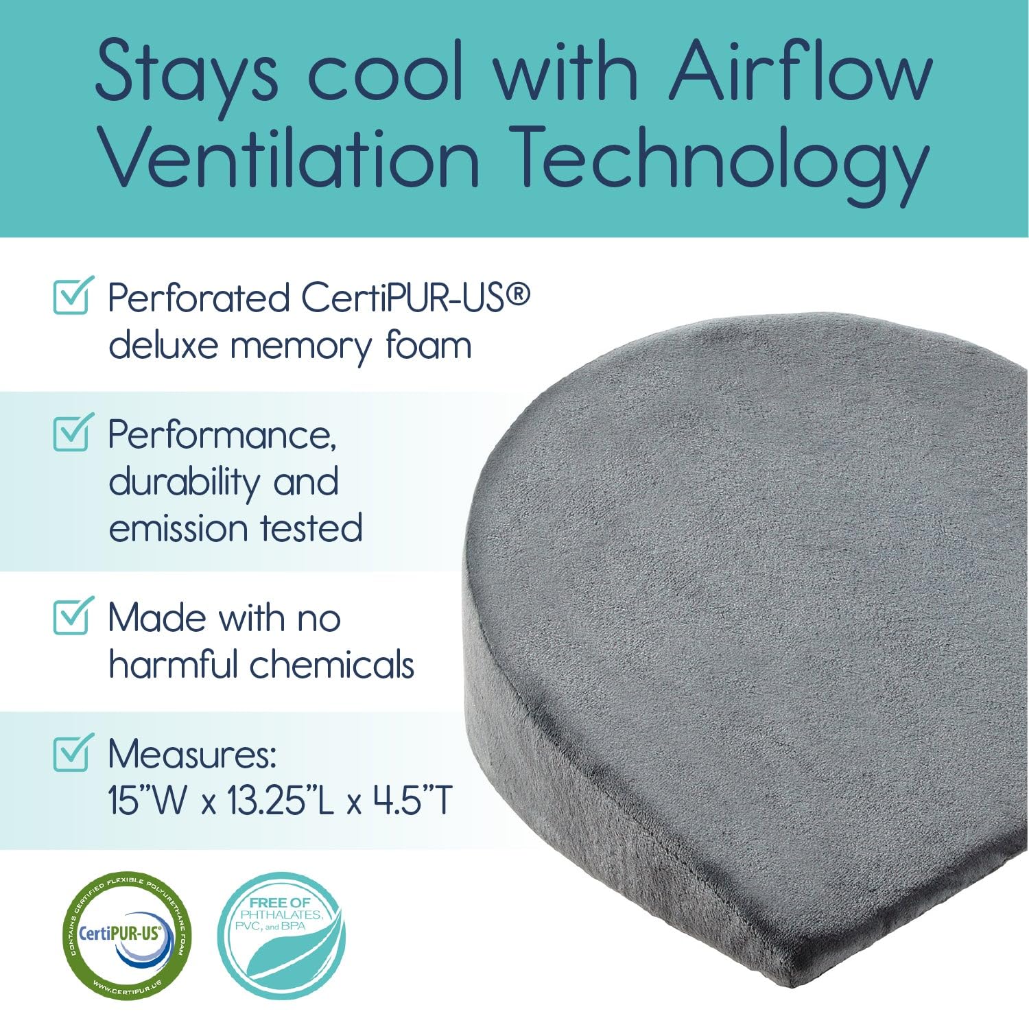 hiccapop Pregnancy Pillow Wedge for Maternity | Memory Foam Maternity Pillows Support Body, Belly, Back, Knees