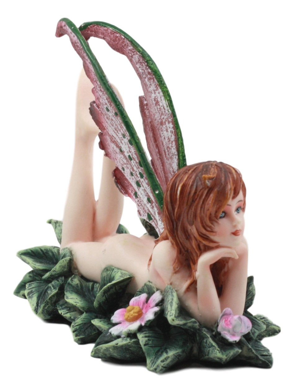 Ebros Amy Brown Whimsical Primrose Spring Flower Garden Fairy Figurine FAE Magic Statue Fantasy Collectible 4.75" Long