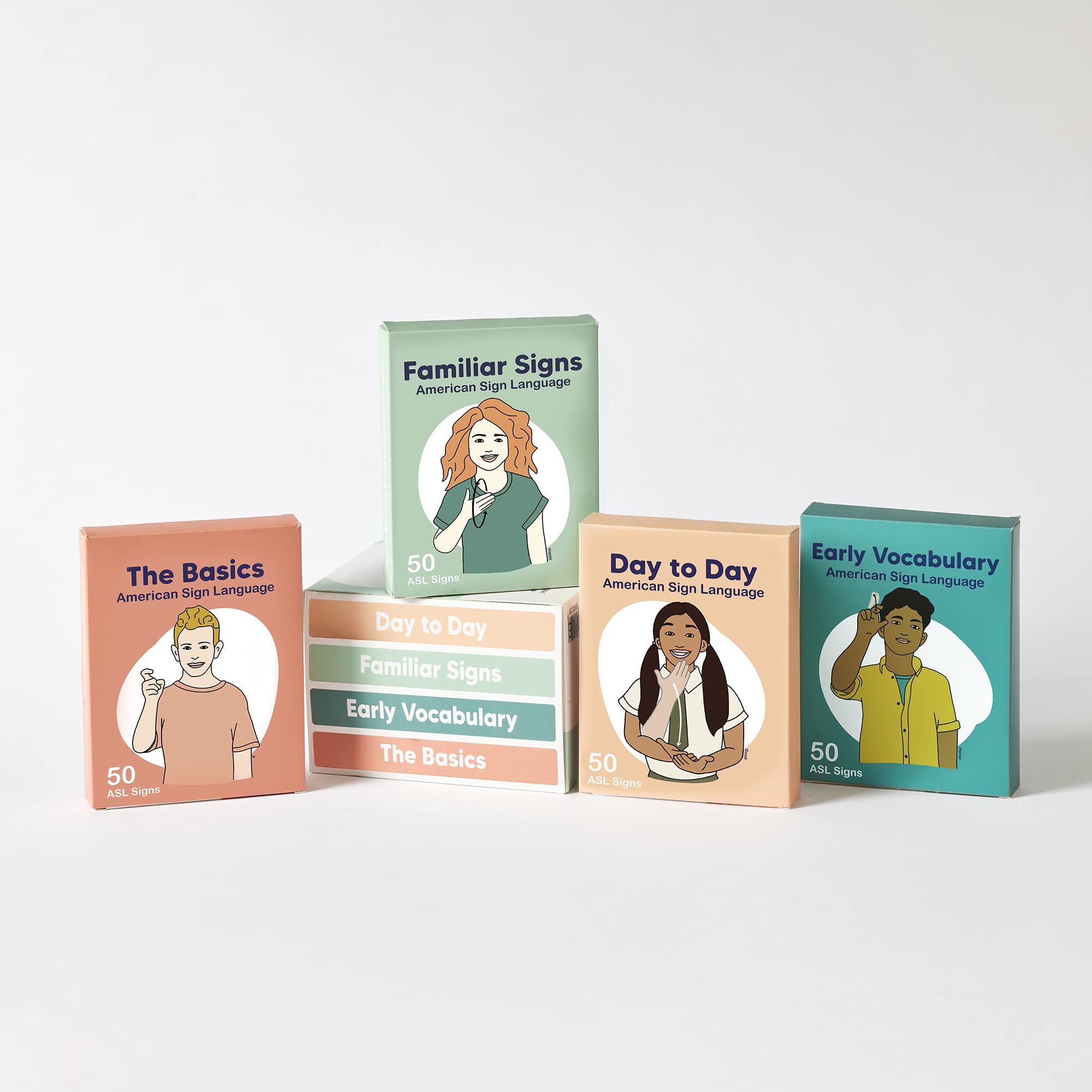 ASL Flash Cards - 200 American Sign Language Flash Cards for Beginners, Kids, Teens and Adults
