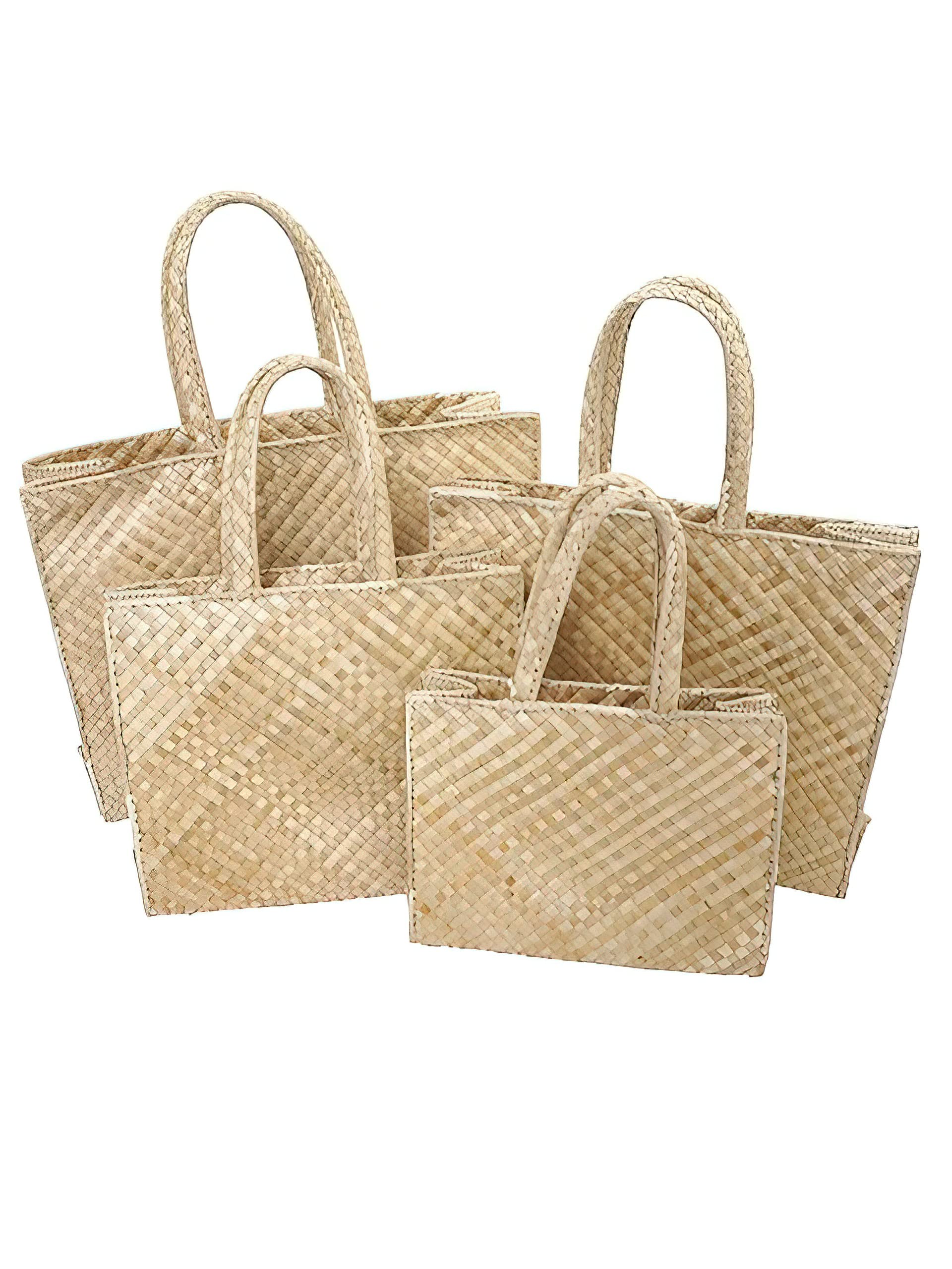Aloha Outlet: Natural Lauhala Tote Bag - Large