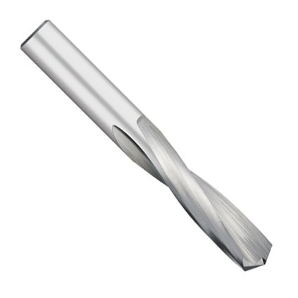 Kodiak Cutting Tools KCT142558 USA Made Stub Length Solid Carbide Drill Bit, 2 Flute, 43 Wire Diameter, 1/2" Length of Cut, 1-1/2" Overall Length