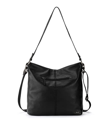 The Sak Ashland Bucket Bag in Leather, Black Solid