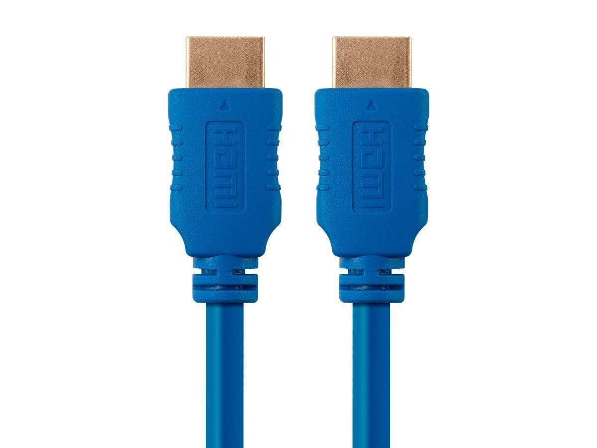 Monoprice 4K High Speed HDMI Cable - HDMI 2.0, 4K@60Hz, HDR, HDR10, Dolby Vision, 18Gbps, YUV 4:4:4, 28AWG, With Ferrite Cores, 4 Feet, Black