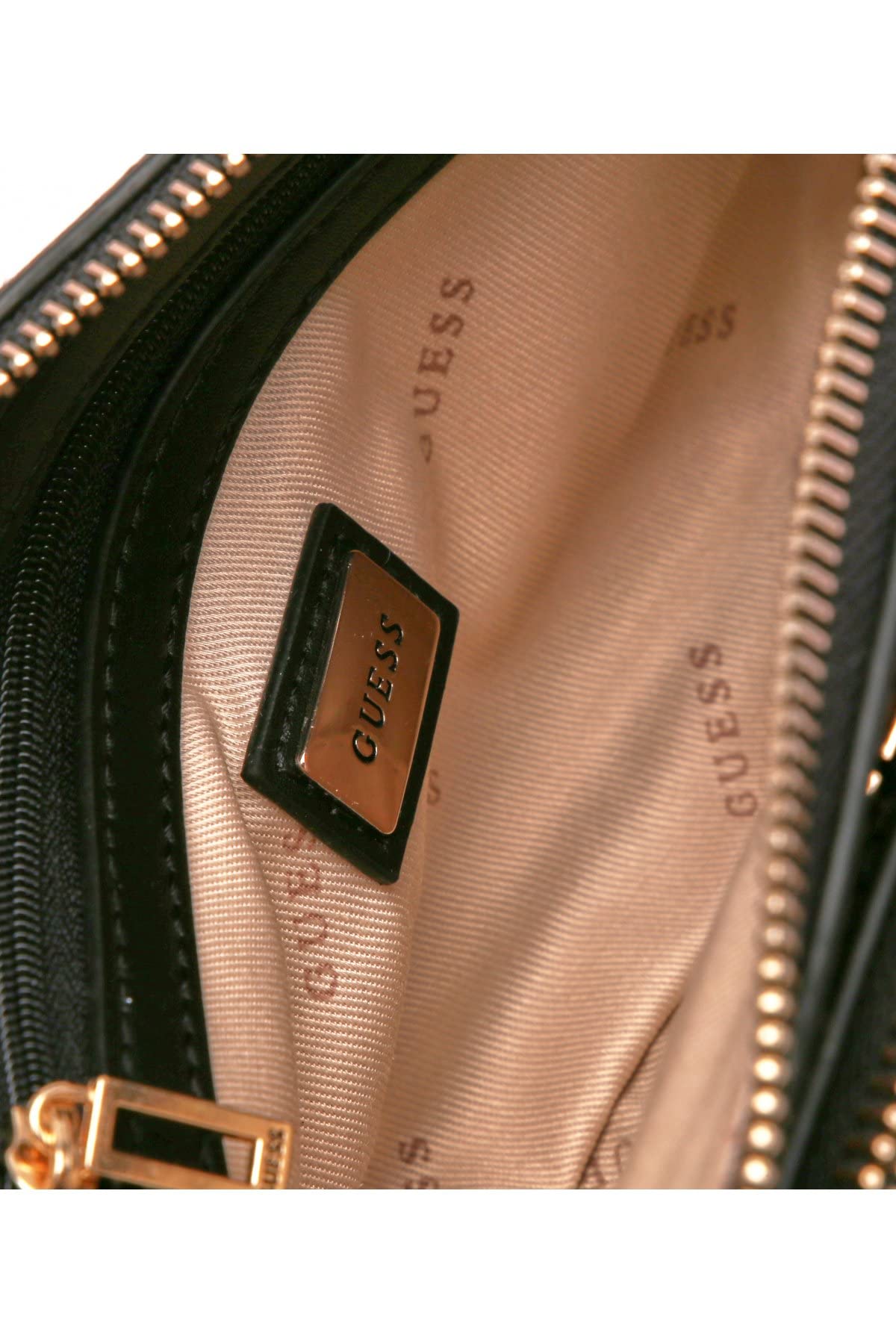 GUESS Kasinta Double Zip Pouch Crossbody, Brown Multi