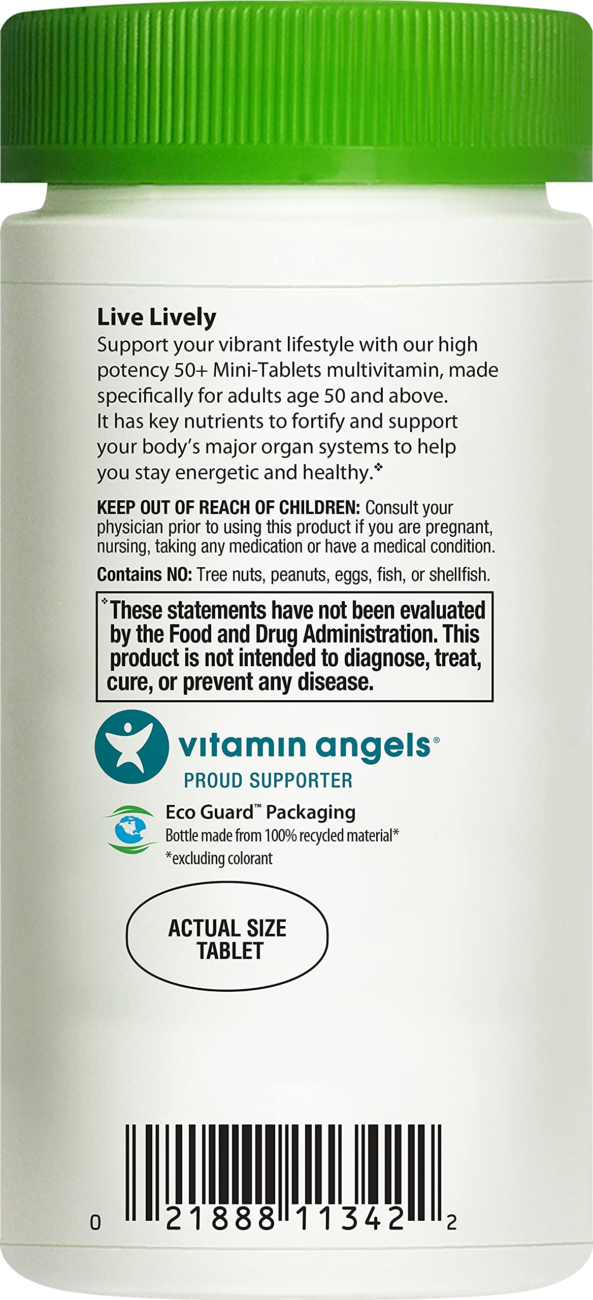 Rainbow Light 50+ Mini-Tablet Multivitamin, 90 Mini-Tablets