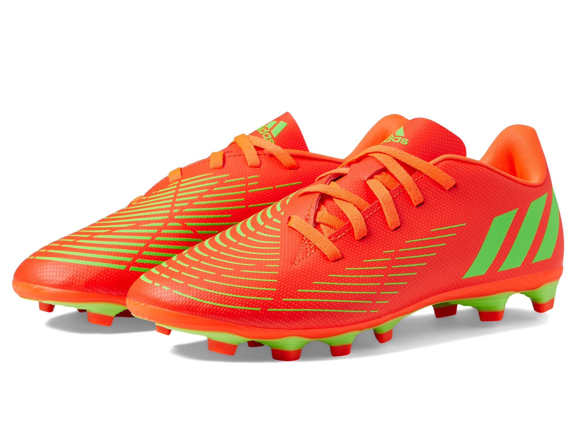 adidas Unisex-Child Edge.4 Predator Flexible Ground Solar Red/Solar Green/Black 5.5 Big Kid