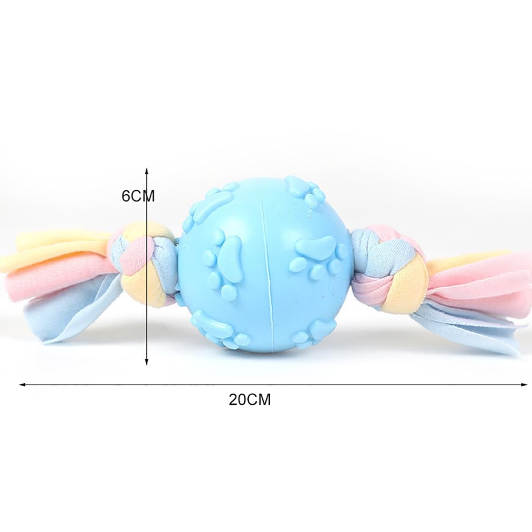 BOSREROY Tough Lightweight Training Dental Toy: Nonslip Cleaning Medium Rubber Large Biting Tug for Small Dog Toy Chew