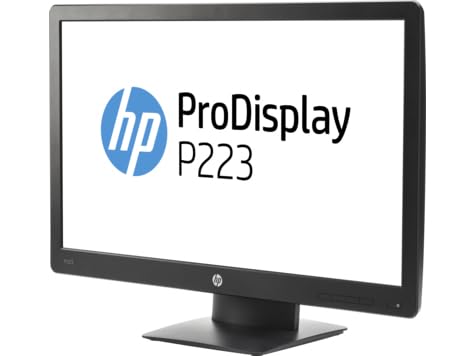 HP ProDisplay P223 21.5-inch Monitor X7R61A8, Black