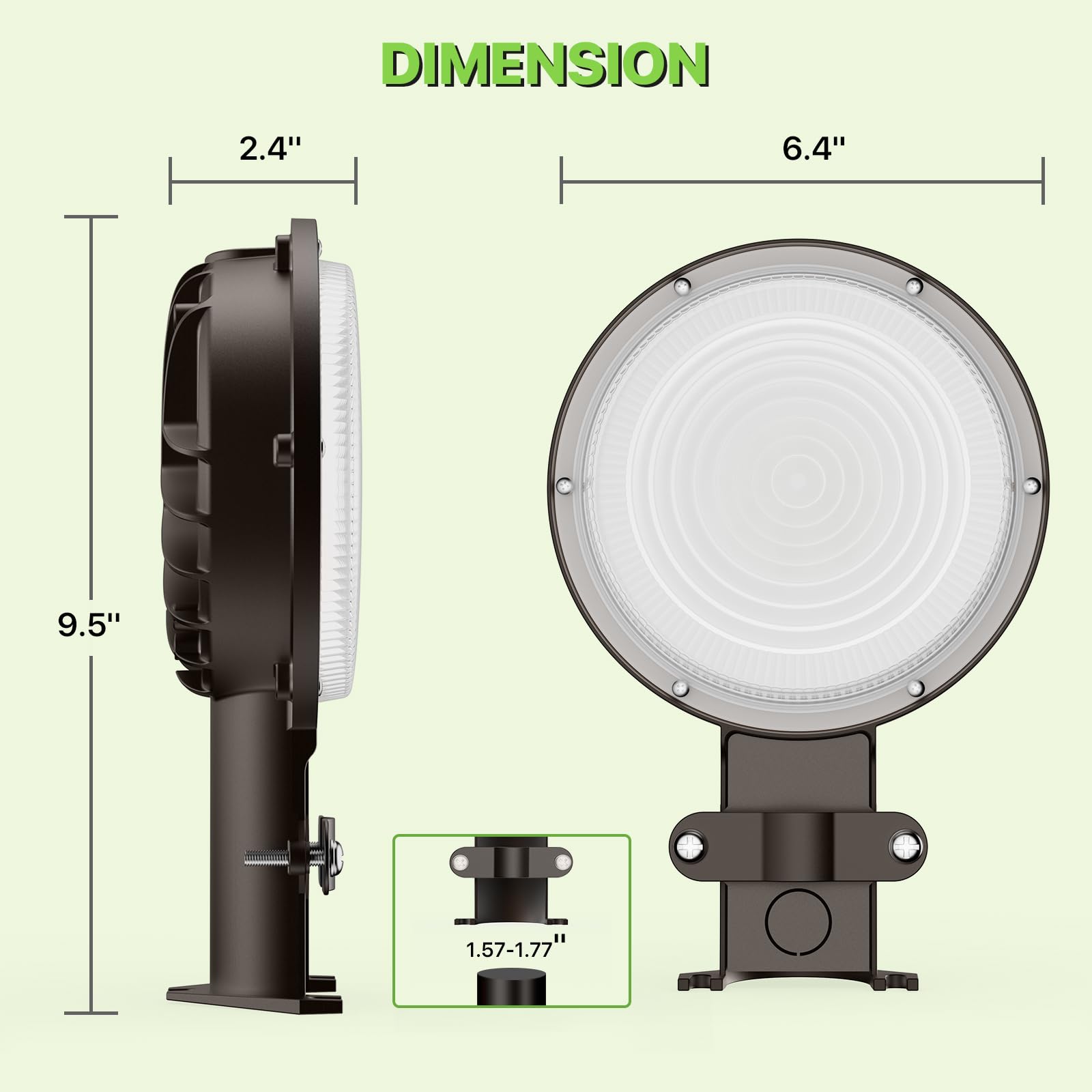 Glitgate LED Barn Light, 120W Dusk to Dawn Area Lights with Photocell, 13000LM 5000K Outdoor Security Lighting, IP65 Waterproof Yard Street Lighting for Barn, Warehouse, Garage