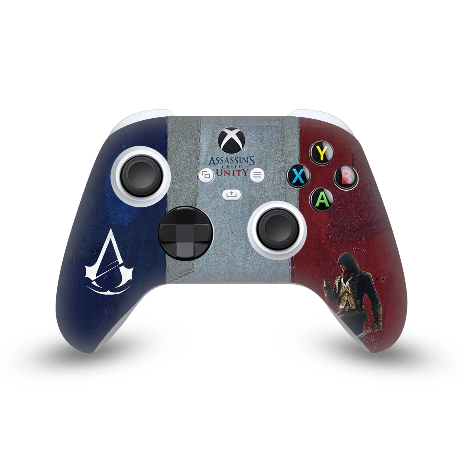 Head Case Designs Officially Licensed Assassin's Creed Flag Of France Unity Key Art Vinyl Sticker Gaming Skin Decal Cover Compatible With Xbox Series S Console and Controller Bundle