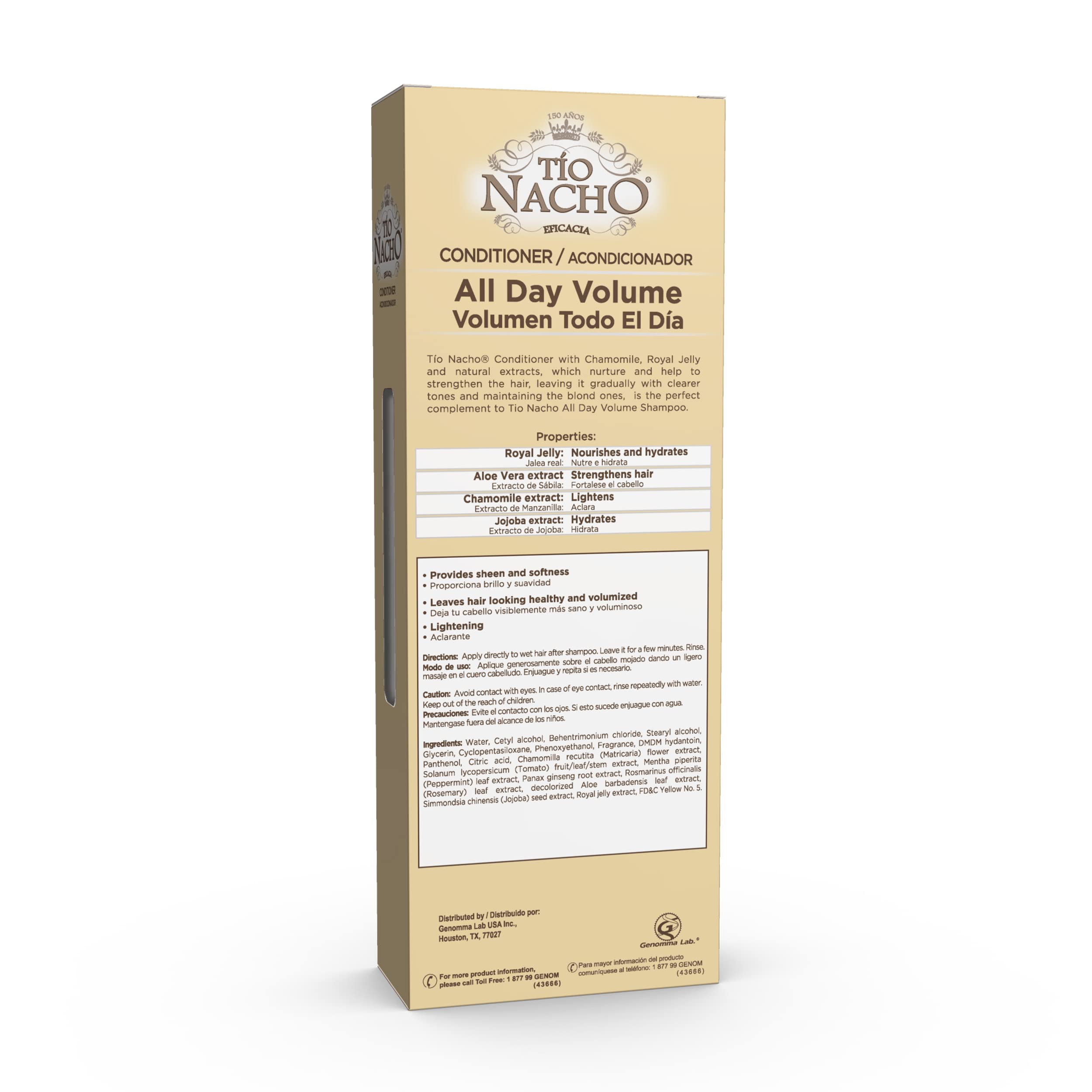 Tio Nacho All Day Volume Natural Lightening Conditioner with Royal Jelly and Chamomile, 14 Ounces