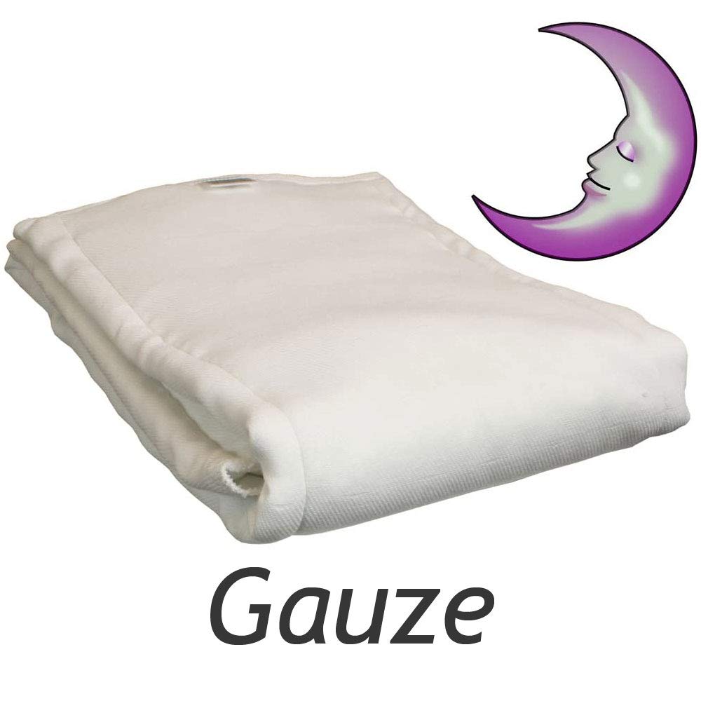 LeakMaster Adult Prefold Cloth Diapers Gauze Weave - 100% Cotton Adult Reusable Diapers - Soft & Durable - Sewn in The USA - Night Weight - Size Medium