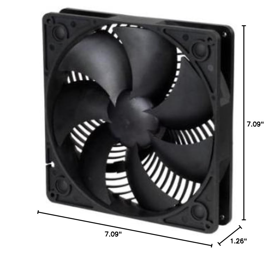 Silverstone Air Penetrator Air Channeling Case Fan 180 * 180 * 32mm, 700/1200rpm AP181 (Black)
