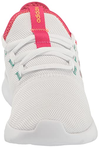 adidas Women's Cloudfoam Pure 2.0 Running Shoe, FTWR White/Bold Green/Vivid Berry, 6.5
