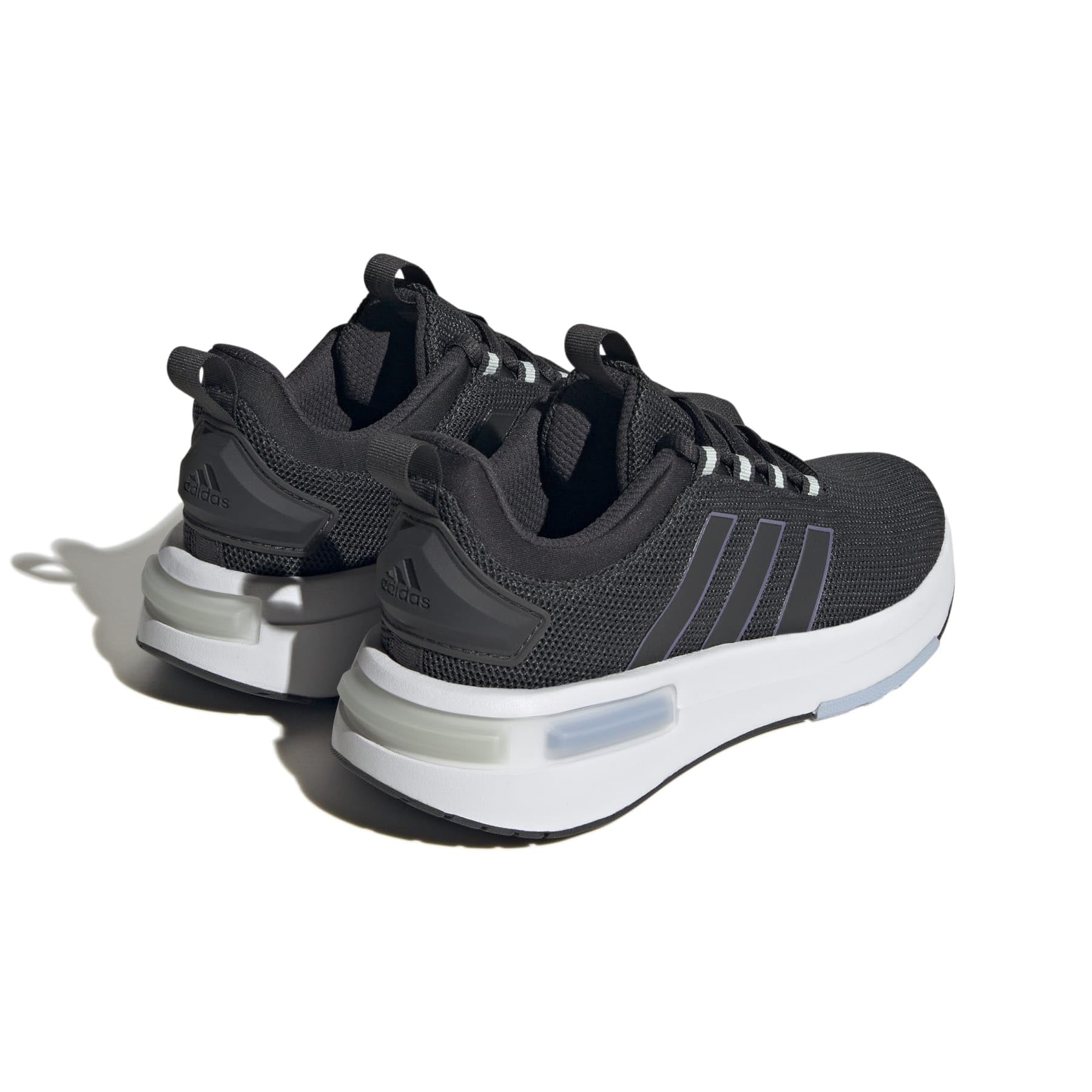 adidas Women's Racer Tr23 Sneaker, Carbon/Carbon/Blue Dawn, 7.5