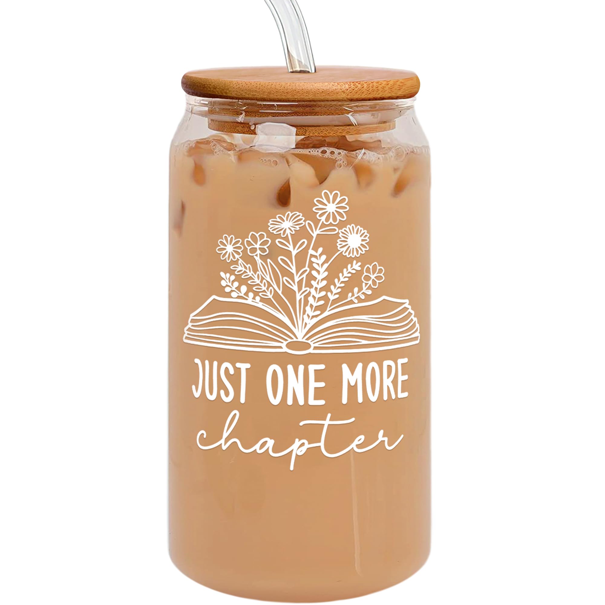 Book Lovers Gift Ideas - Christmas Gifts for Book Lovers - Book Lovers Gifts - Gift for Book Lover Women - Book Worm, Book Club Gift Ideas - Xmas Gift for Readers and Book Lovers - 20 Oz Can Glass