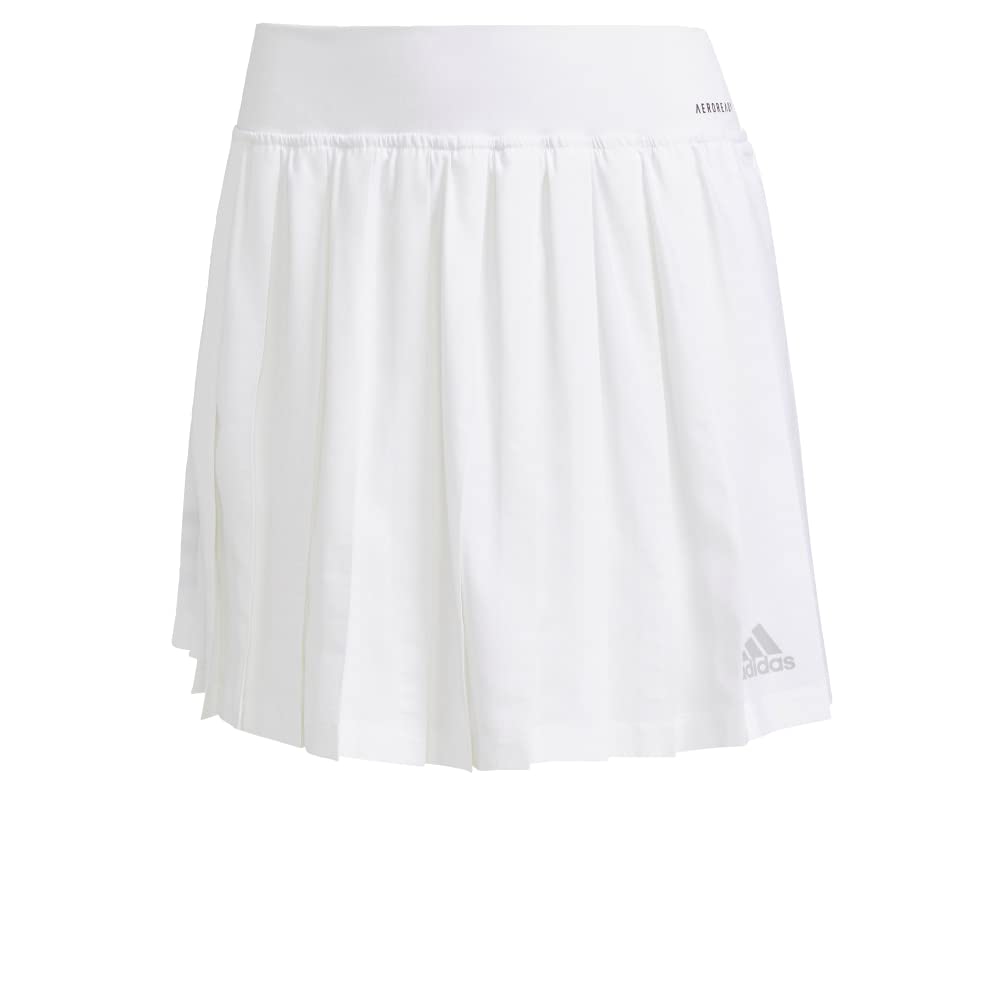 adidas Women's Club Tennis Pleated Skirt, Black/White, Medium