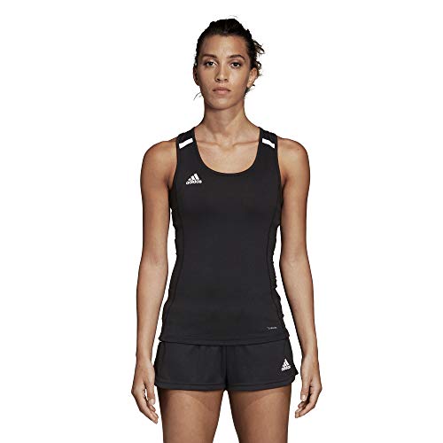 adidas Women's Team19 Compression Tank, Black/White, X-Small