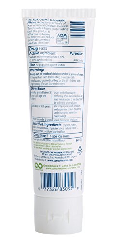 Tom's of Maine Anticavity Fluoride Children's Toothpaste, Kids Toothpaste, Toothpaste for Kids, Outrageous Orange-Mango, 4.2 Ounce (Pack of 3)