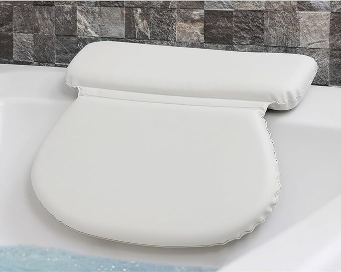 Epica Bath Pillow | Luxury Bathroom Accessories for Women & Men, Bathtub Decor, Bath Essentials | Non-Slip Waterproof Pillow with Strong Suction Cups, Hot Tub Neck Support, Bathtub Spa Pillow, Oval