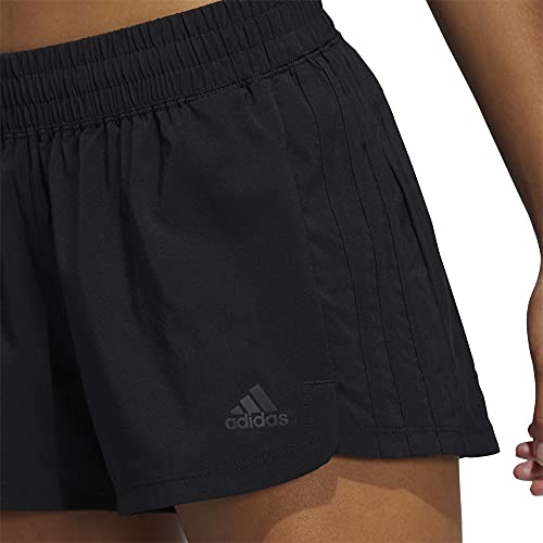adidas Women's Pacer 3-Stripes Woven Shorts, Black, XX-Large