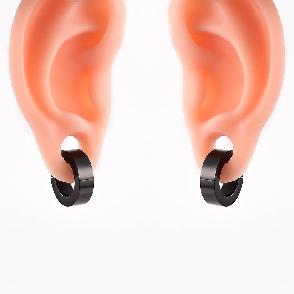 Atomhole 2PCS Ear Gauges Circles Ear Weights for Stretched 316 Stainless Steel Hypoallergenic Earrings Plugs Tunnels Expander Piercing Body Jewelry