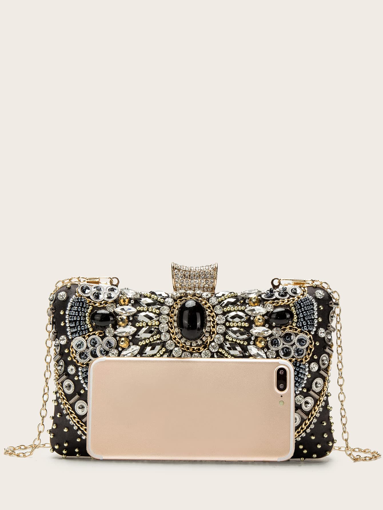 LETODE clutch purse for women with Noble Beaded Sequin Bag evening handbag