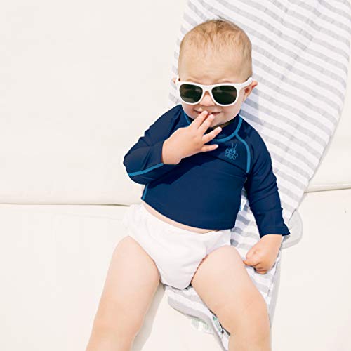 i Play. Baby Ultimate Reusable Snap Swim Diaper, New White, 18-24 Months