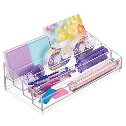 iDesign Tiered Cosmetics & Nail Polish Organizer, The Clarity Collection β 12.75 IN X 6.5IN X 3.75 IN, Clear
