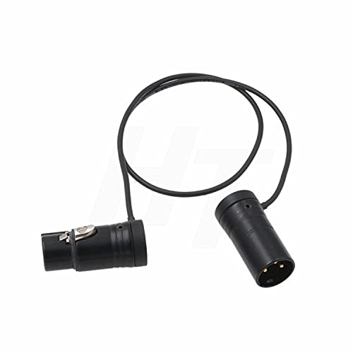 HangTon Audio Cable Low-Profile XLR 3 Pin Male to Female for Mic Camera Sound Devices 888 633 Zaxcom Zoom Audio Recorder Black 20"