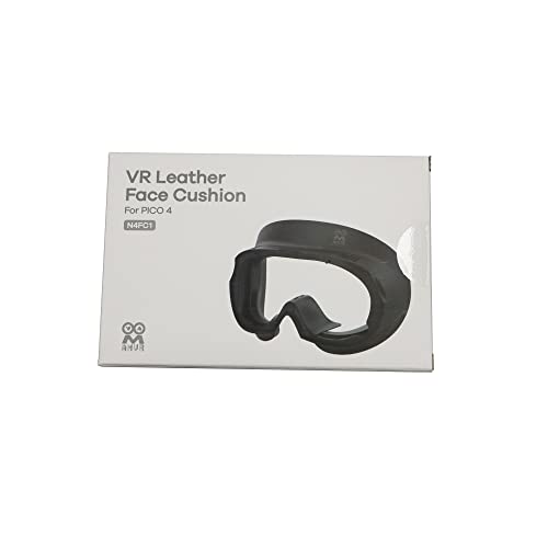 AMVR Face Cover for Pico 4/Pico 4 Ultra, Resilient Vent Leather Face Pad Replacement Soft Facial Cushion Interface Bracket Set Washable Lightproof Comfortable VR Accessories(Black, 3-in-1)