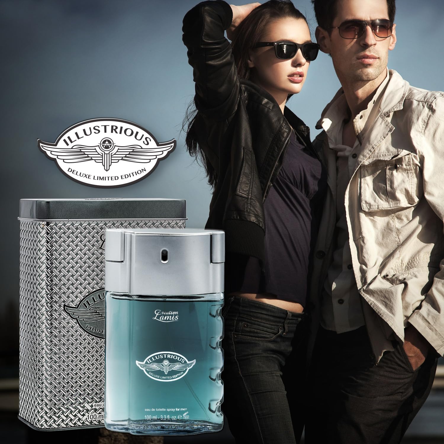 ILLUSTRIOUS DELUXE LIMITED EDITION BY CREATION LAMIS COLOGNE FOR MEN 3.3 OZ / 100 ML EAU DE TOILETTE SPRAY