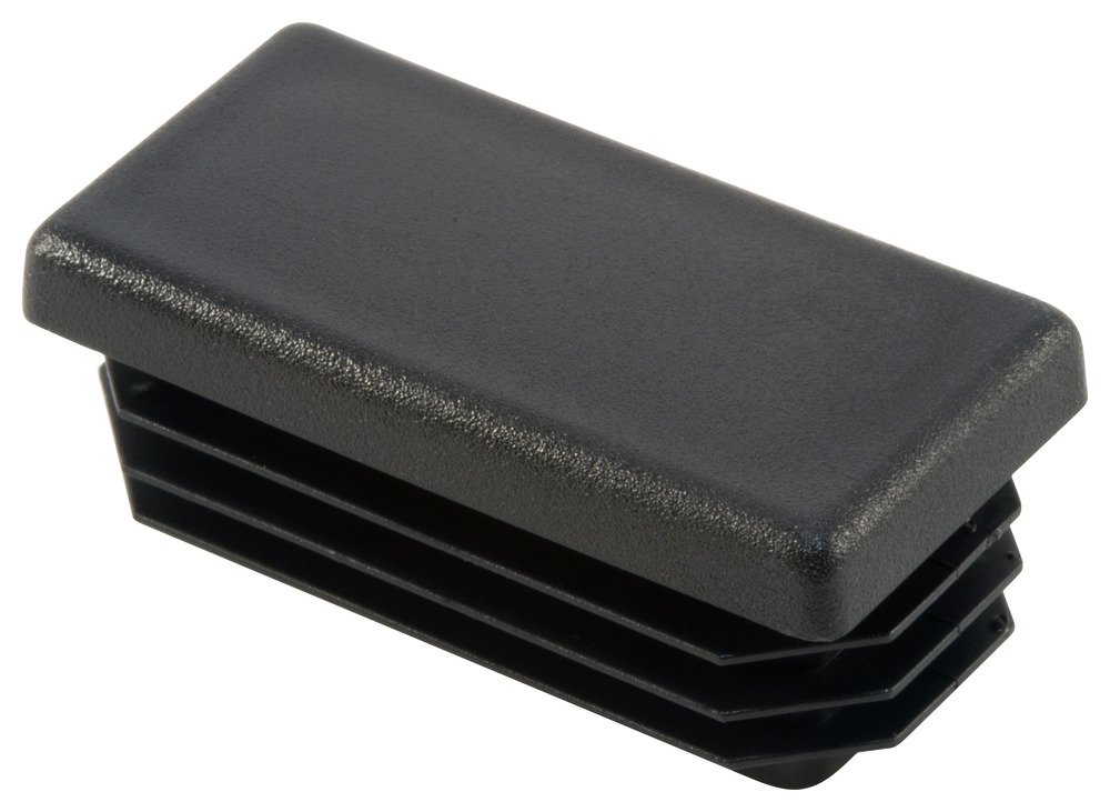 Caplugs 99394013 Plastic Plug for Rectangular Tubing. RER-1 1/2X2 1/2-12-1, PE-LD, Hole Width 1.500" Hole Length 2.500" Wall Thickness 12-16 Ga. (.109-.065)", Black (Pack of 12)