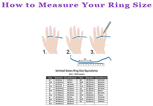 AJZYX His Hers Couples Matching Rings Women's 2pc White Gold Plated Heart Shape Simulated Ruby CZ Engagement Ring Bridal Sets & Men's Stainless Steel Wedding Band Women Size 7