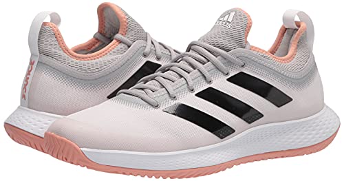 adidas Women's Defiant Generation Tennis Shoe, White/Black/Ambient Blush, 7