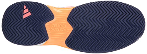 adidas Women's Courtjam Control Tennis Shoe, Acid Red/Legacy Indigo/Turbo, 9