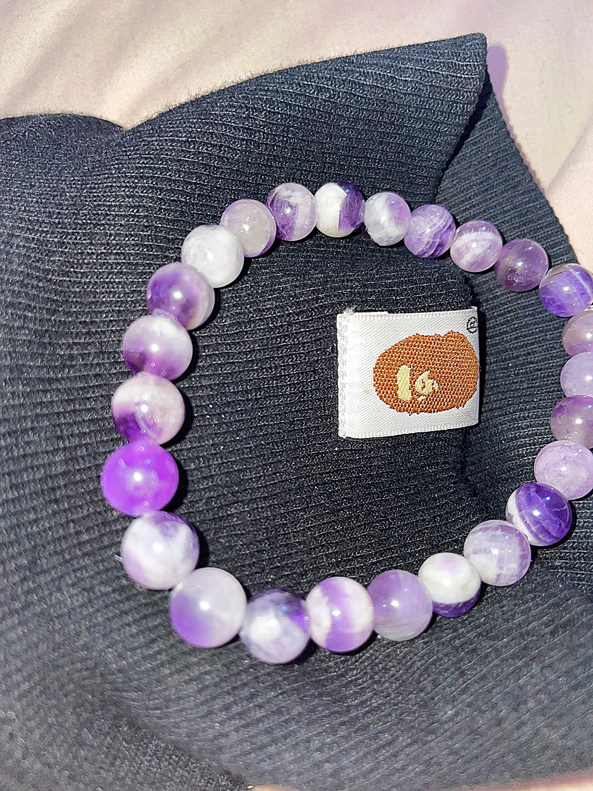 Amethyst 8mm Bracelet for Healing Crystal For Anxiety, Clarity, and Spiritual Development