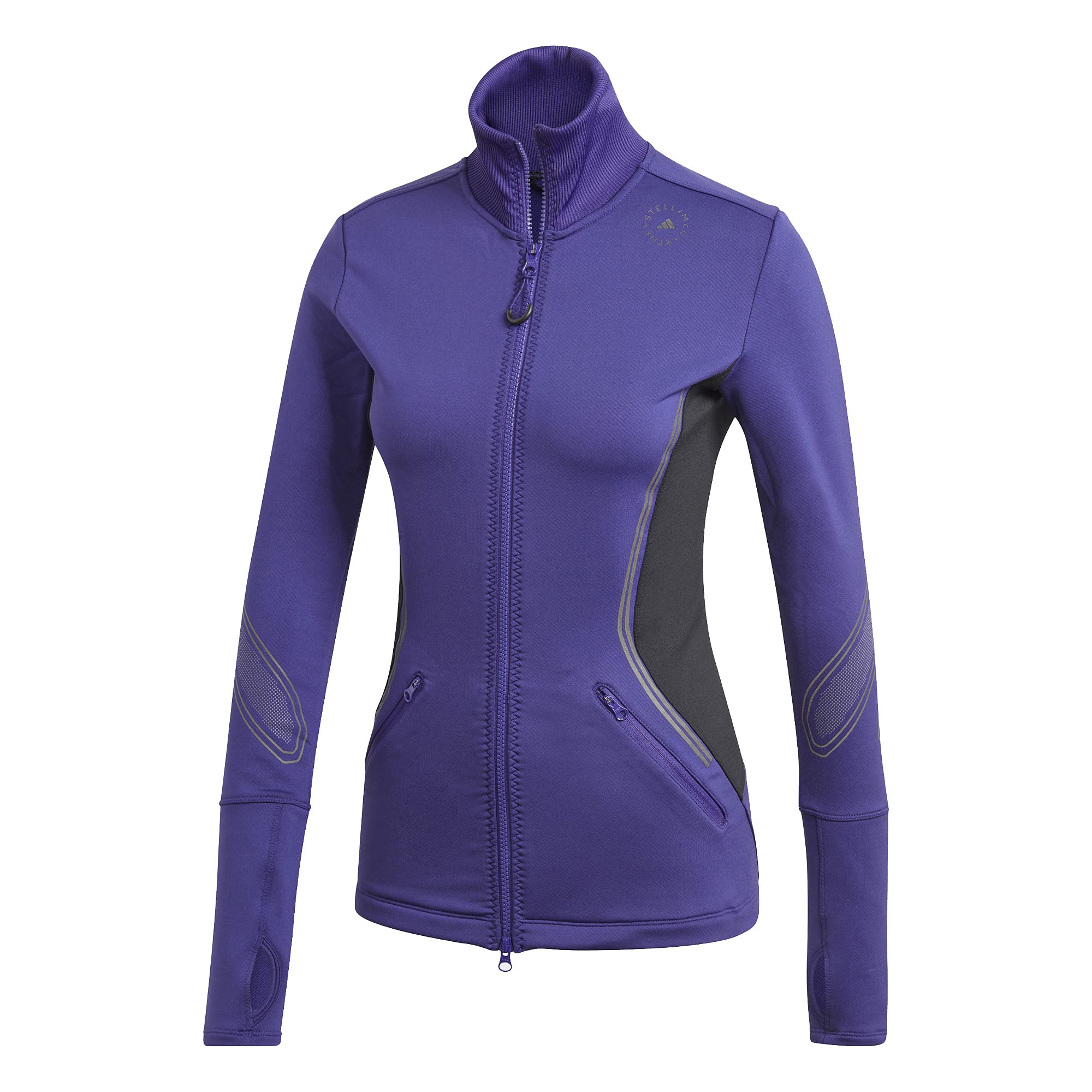 adidas Women's Truepace Full Zip Midlayer Jacket, Collegiate Purple/Black, Small