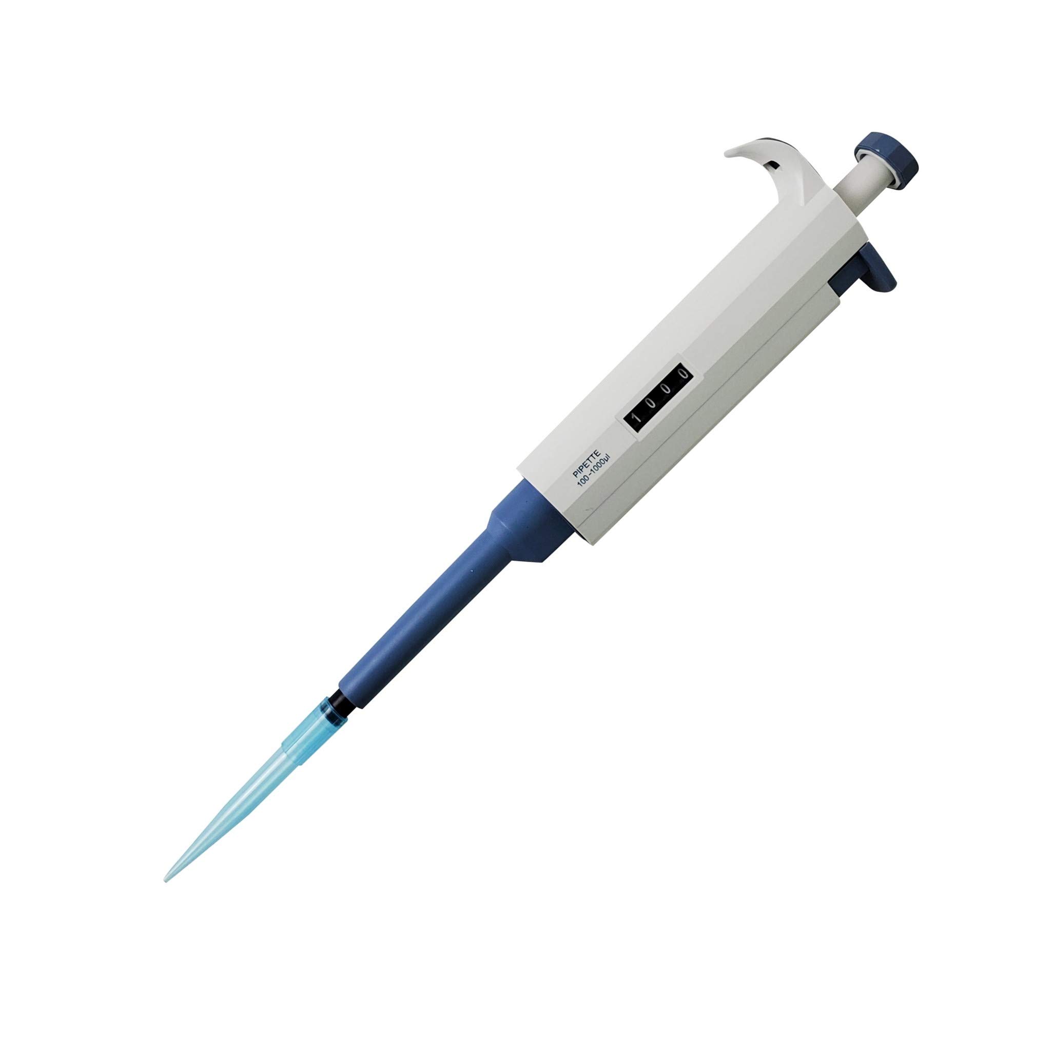 Starter Set of 3 Variable Volume Single Channel Pipettes, Adjustable Pipettors, 2-20, 20-200, 100-1000 microliter